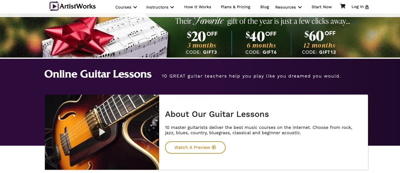 ArtistWorks Guitar Lessons Review 2022: Best Online Online Guitar Lessons?